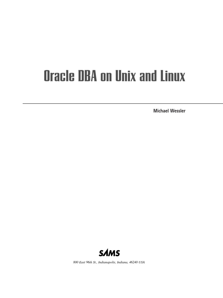 Oracle Dba On Unix And Linux Pdf Oracle Database Databases 7648