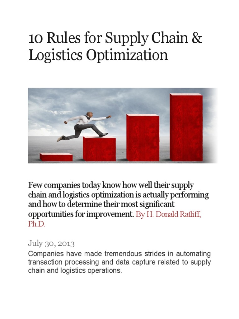 10 Rules For Supply Chain | PDF | Logistics | Mathematical Optimization