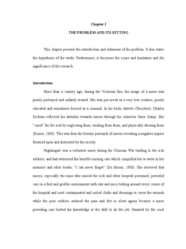 The Problem and Its Setting | Download Free PDF | Nursing | Florence ...