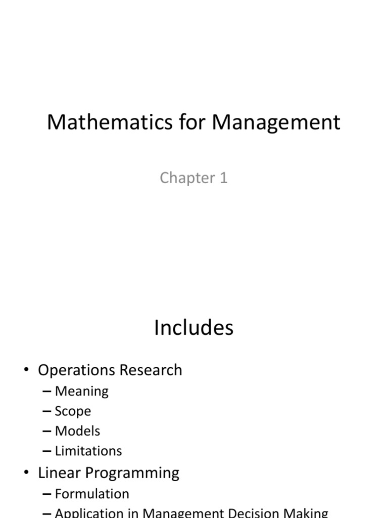 Or & LPP | PDF | Operations Research | Mathematical Optimization