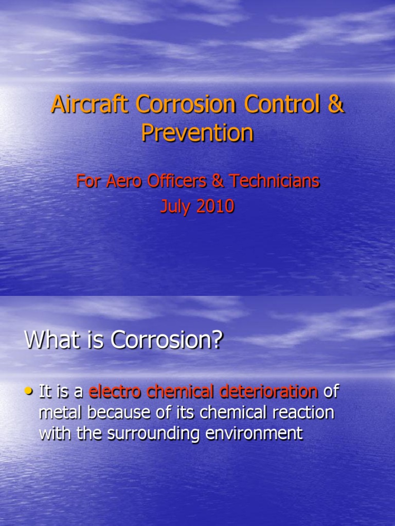 Aircraft Corrosion Control Guide | PDF | Corrosion | Ion
