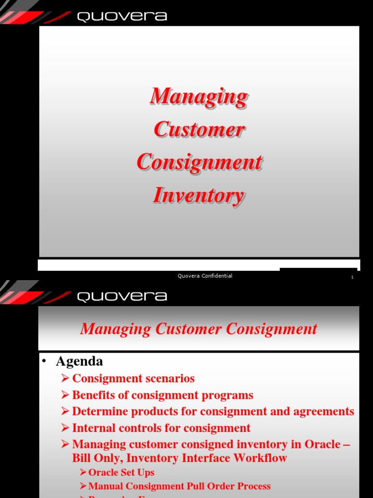 Oracle Customer Consignment Process | PDF | Inventory | Invoice