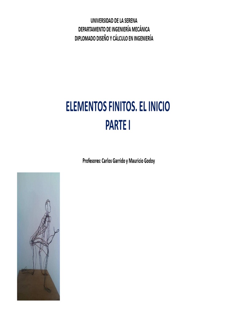 Presentación Clase 1 Elementos Finitos P1 | PDF | Método de elementos ...