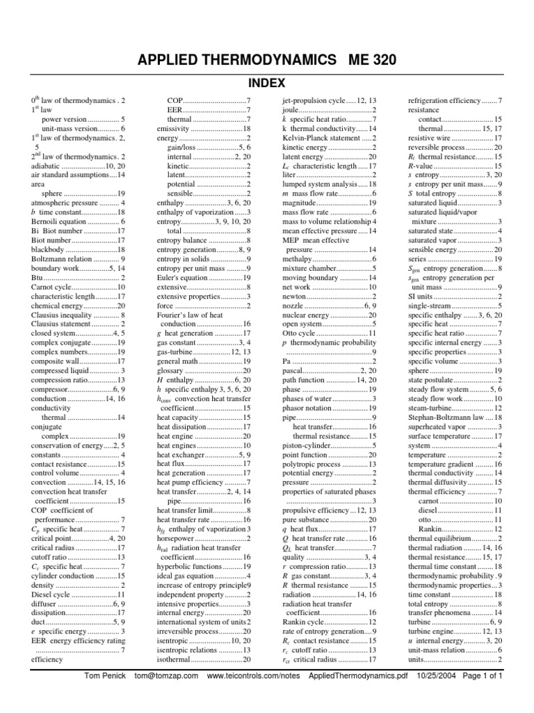 Applied Thermodynamics | PDF