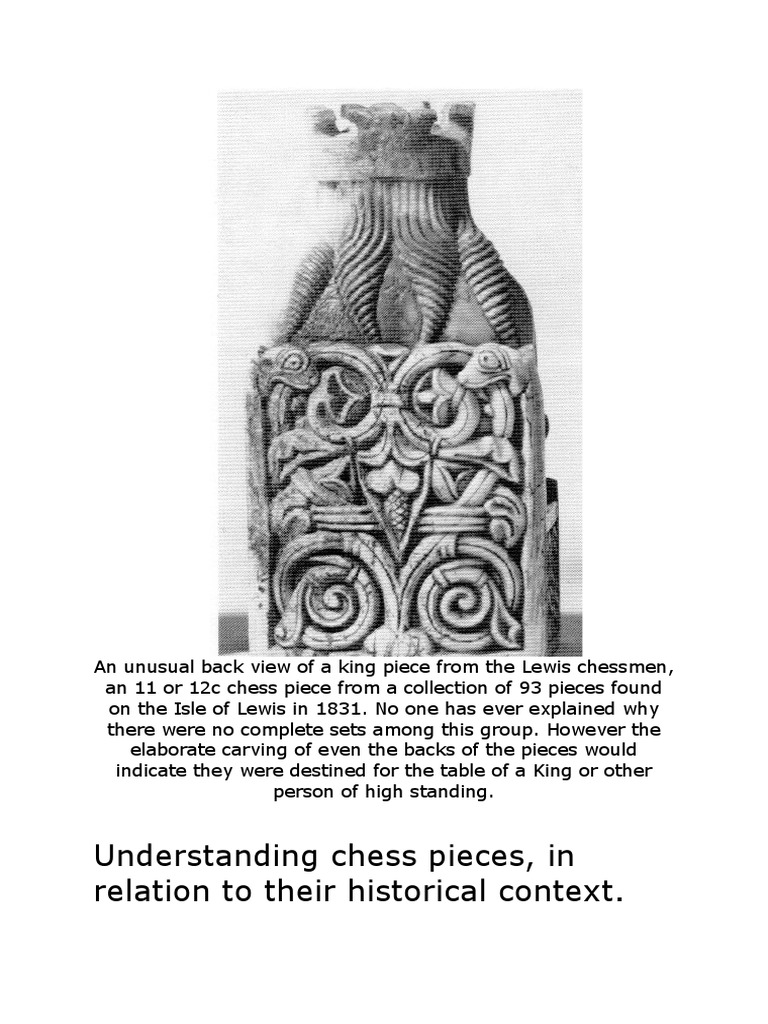 Understanding Chess Pieces, in Relation To Their Historical Context ...