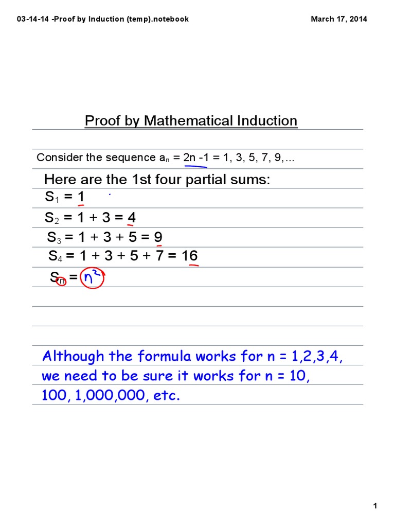 Proof by Mathematical Induction | PDF | Language Arts & Discipline ...
