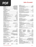 Sabre - Quick Reference | PDF | Aviation | Services (Economics)