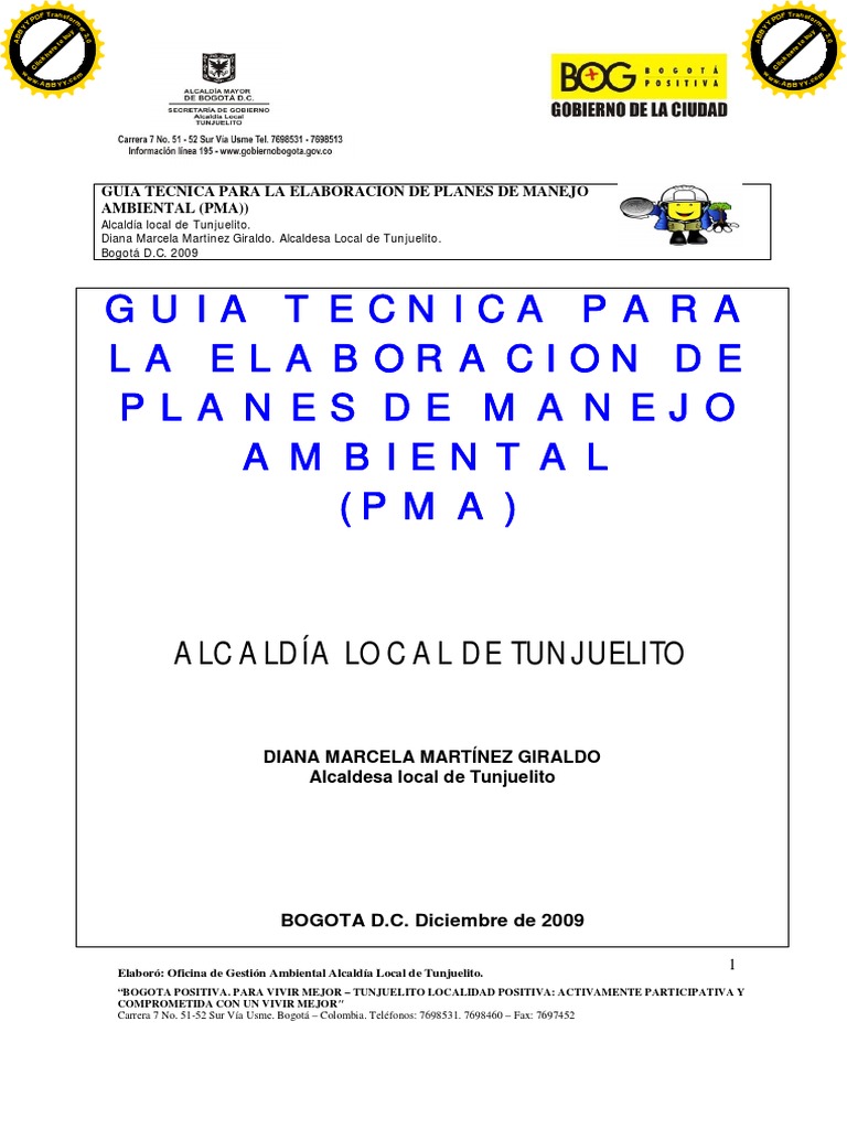 Guia Tecnica para La Elaboracion de Pma | PDF | Ciencias sociales