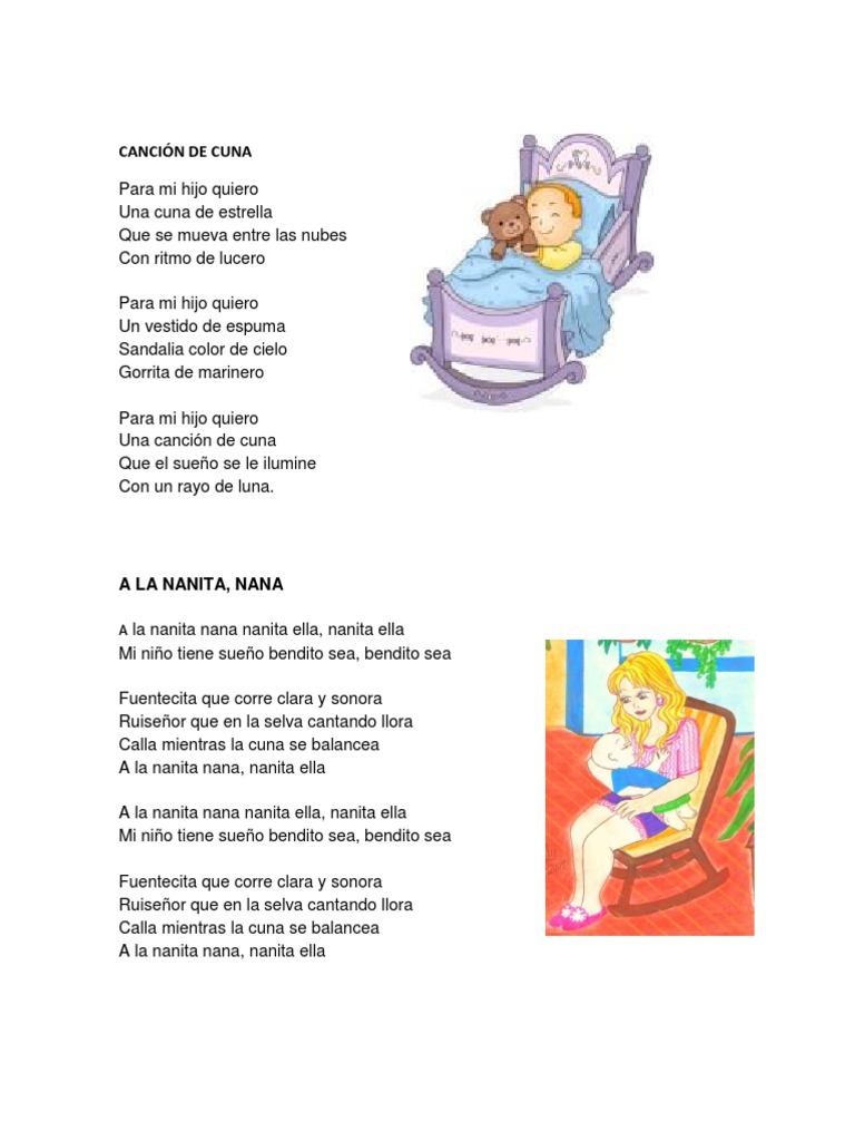 Canciones de cuna para dormir bebés | PDF