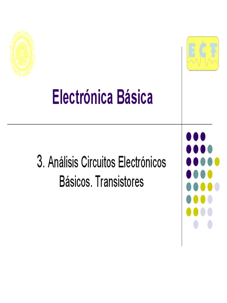 Tema3-Analisis Circuitos Electricos Básicos. Transistores | PDF | Transistor de unión bipolar ...