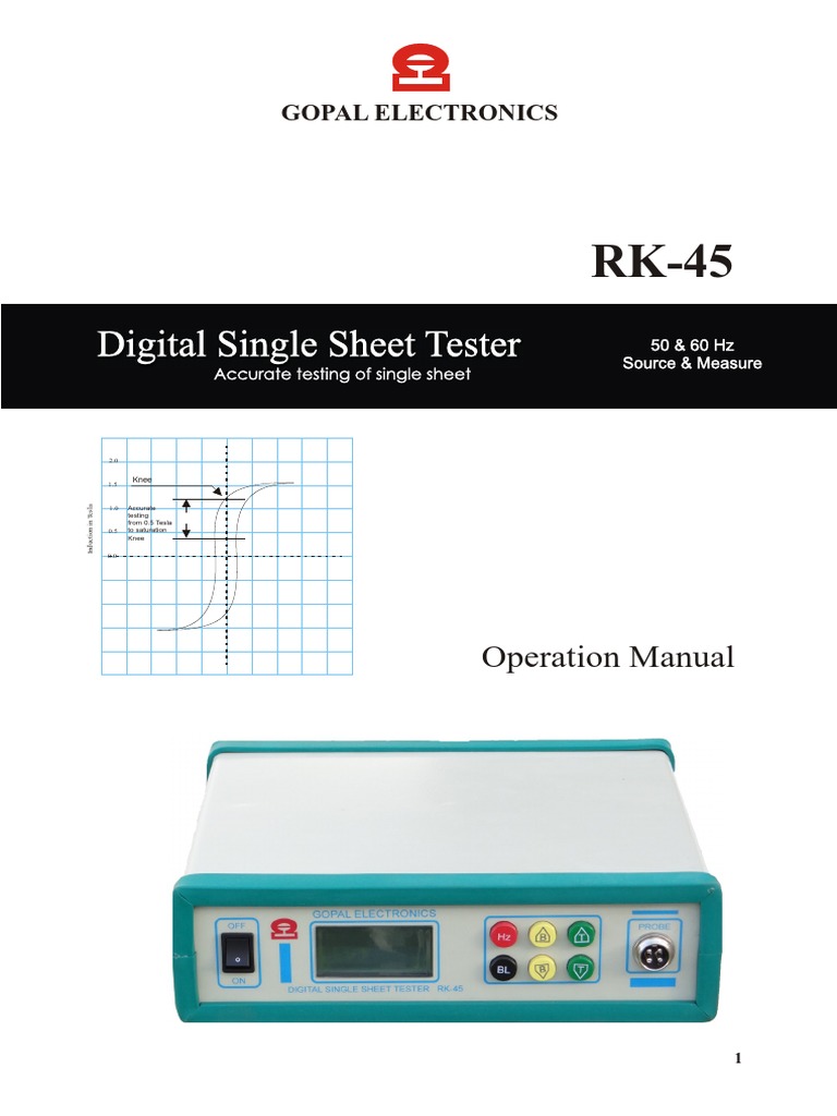 Manual RK 45 | Transformer | Inductor