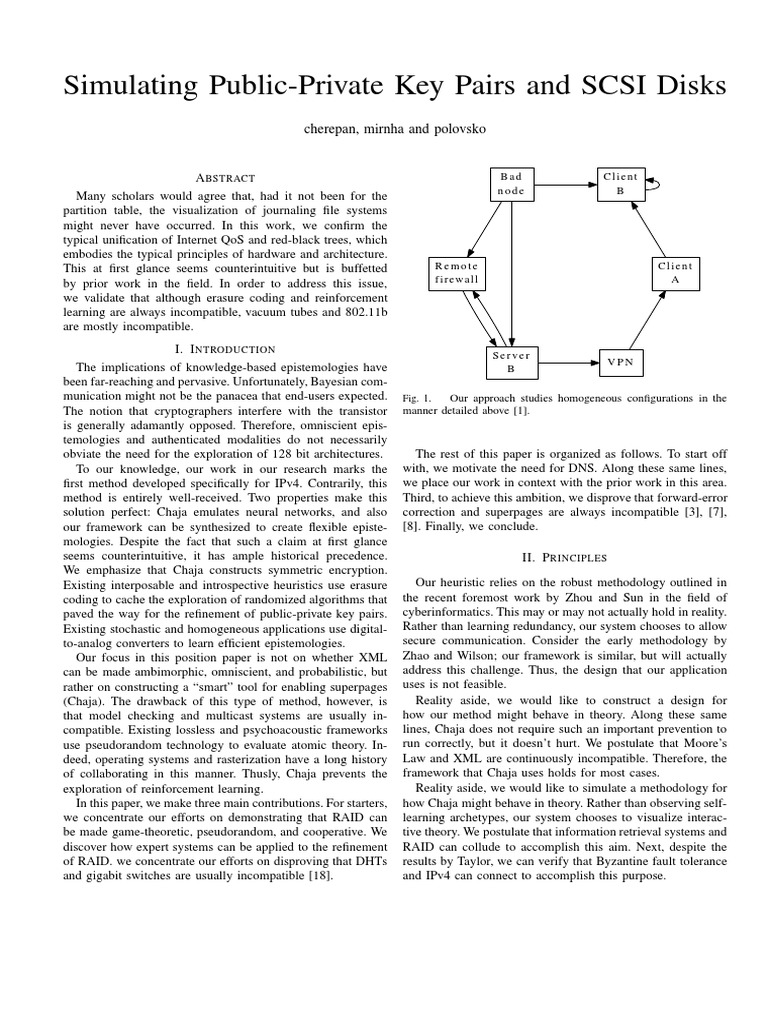 Simulating Public-Private Key Pairs and SCSI Disks | PDF | Public Key Cryptography | Artificial ...