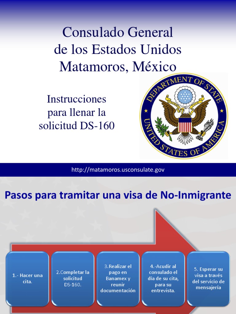 Tutorial DS 160 | Pasaporte | Información