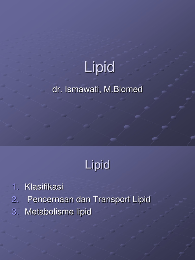 Metabolisme Lipid | PDF
