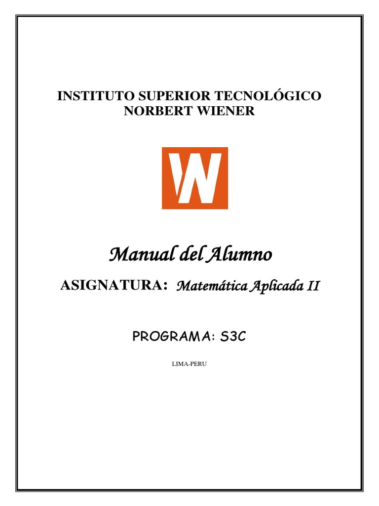 Matematica Aplicada II | PDF | Matriz (Matemáticas) | Línea (geometría)