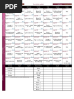 Insanity Max 30 Workout Calendar | PDF | Sports