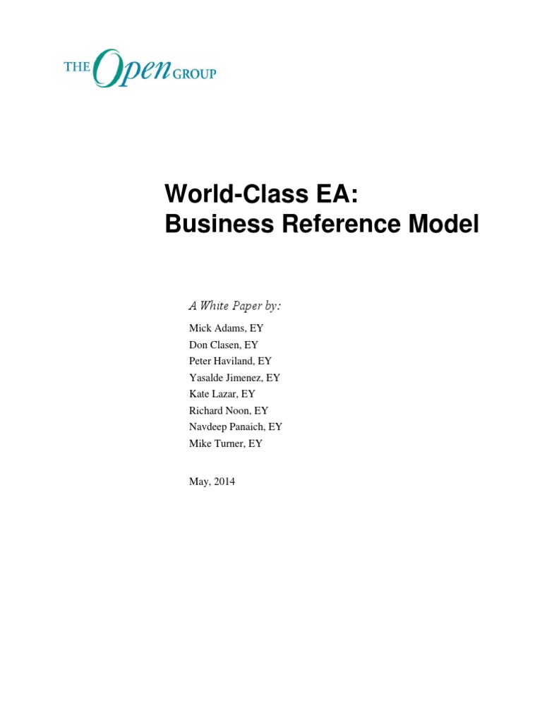 Business Reference Architecture | PDF | Business Model | Strategic ...