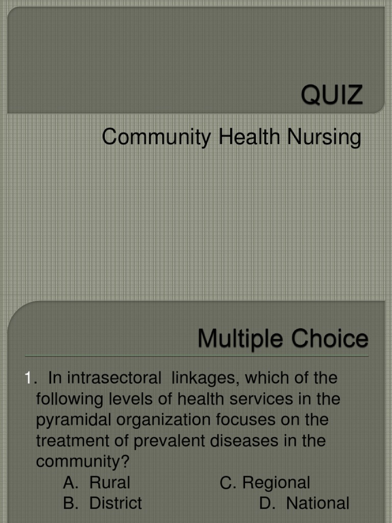 Community Health Nursing | PDF