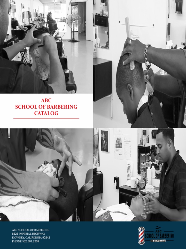 ABC School of Barbering Catalog | PDF | Hairstyle | Test (Assessment)
