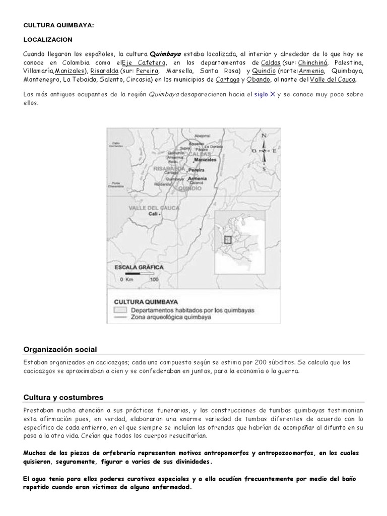 Cultura Quimbaya | PDF | Ciencias sociales