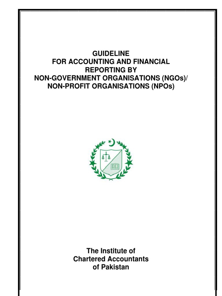 NGO Guidelines | PDF | Nonprofit Organization | International Financial ...