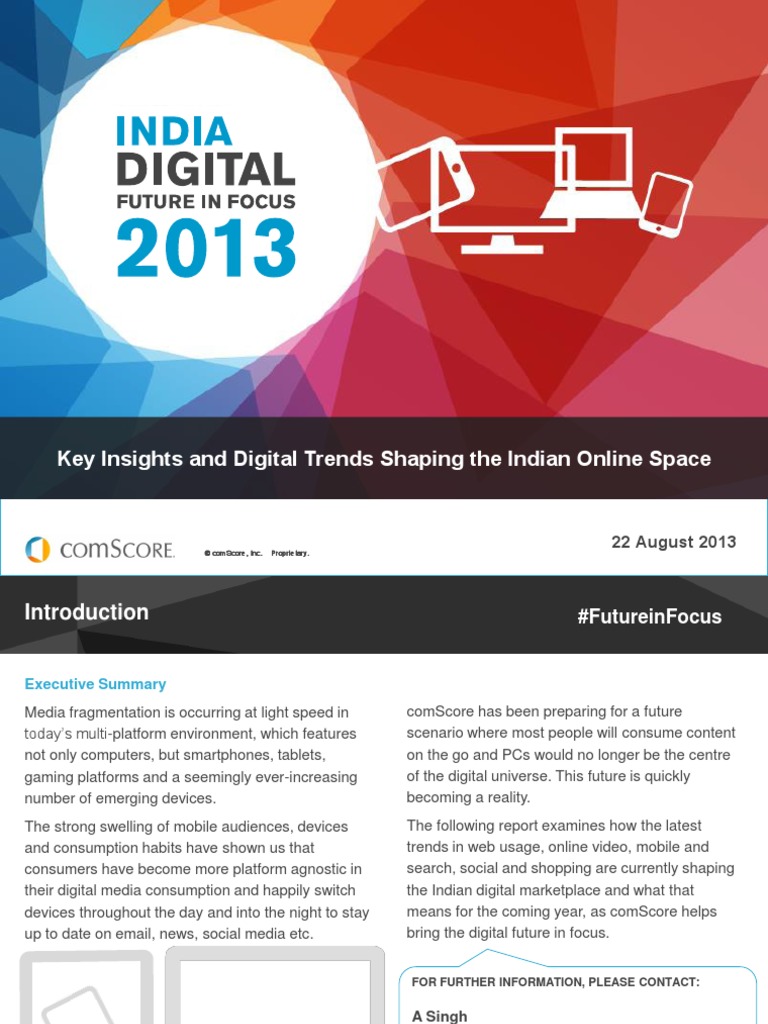 India Digital Future in Focus 2013 130825091823 Phpapp02 | PDF | Video ...