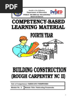 TLE Carpentry Grade 10 Module 1 | PDF | Carpentry | Drill