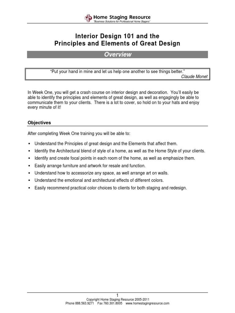 Interior Design 101 | PDF | Symmetry | Composition (Visual Arts)