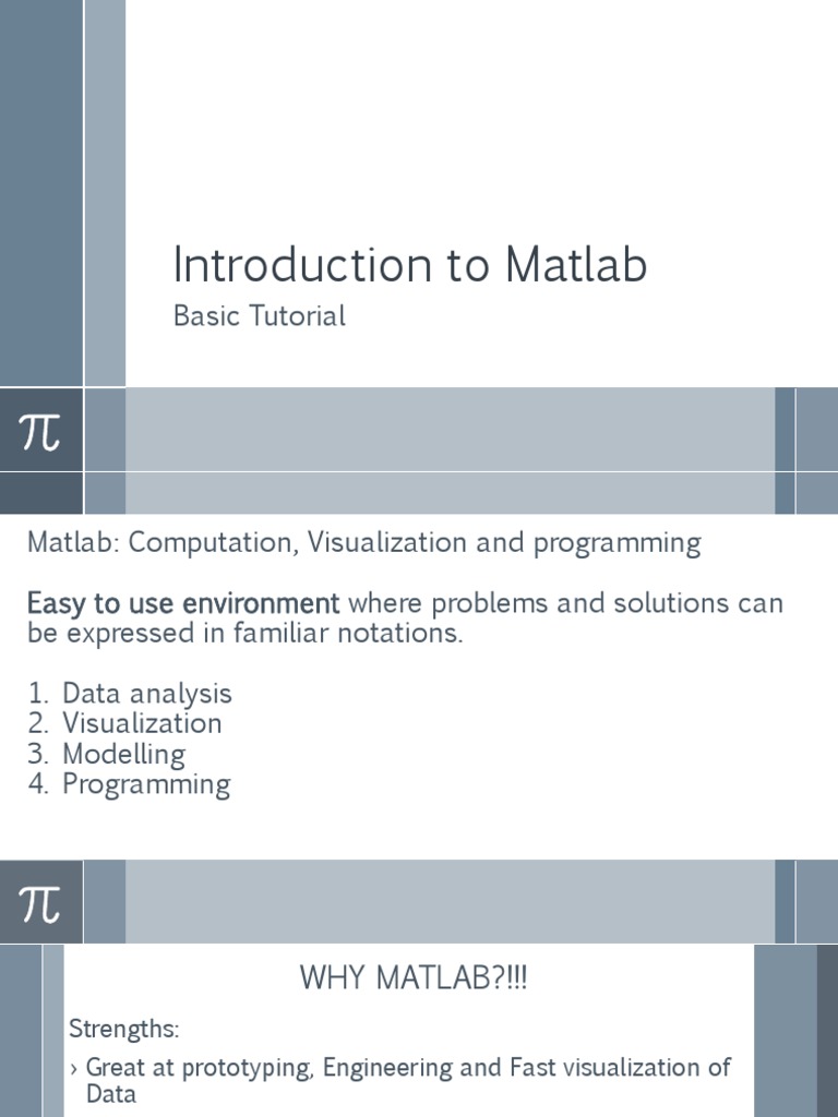 Intro to Matlab: Basics for Engineers | PDF