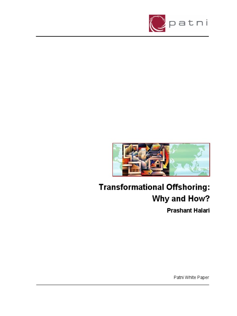 Transformational Offshoring: Why and How?: Prashant Halari | PDF ...