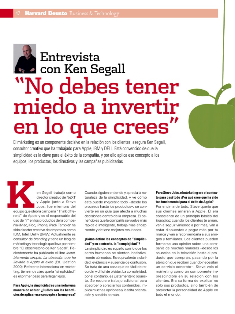 42-45 Entrevista Ken Segall | PDF | Apple Inc. | Steve Jobs