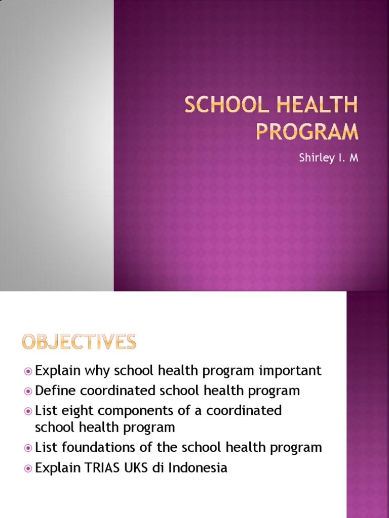 The Components and Foundations of a Coordinated School Health Program ...