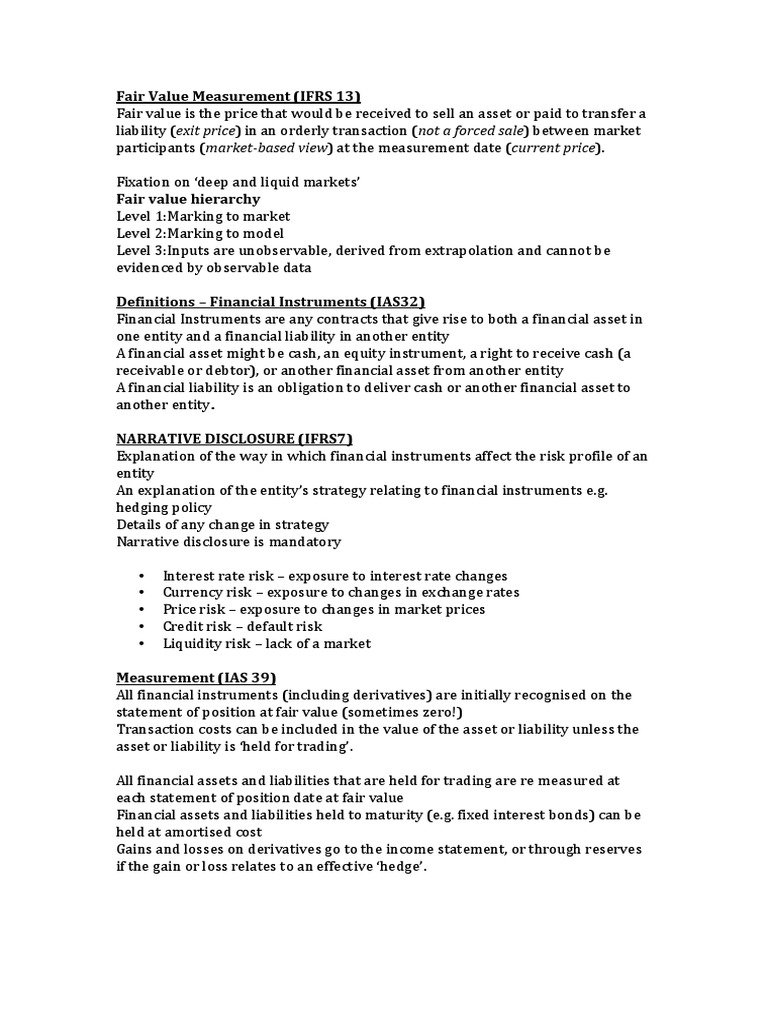 Fair Value Measurement | PDF | Mark To Market Accounting | Fair Value