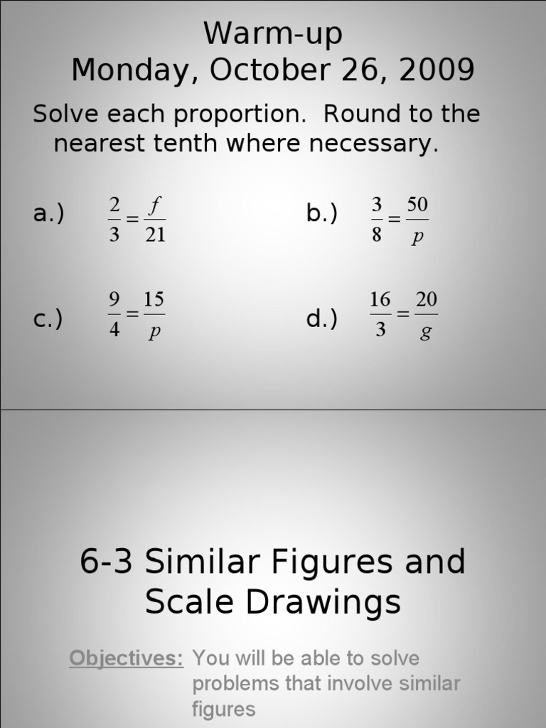 Solving Proportions & Similar Figures | PDF | Teaching Mathematics | Nature
