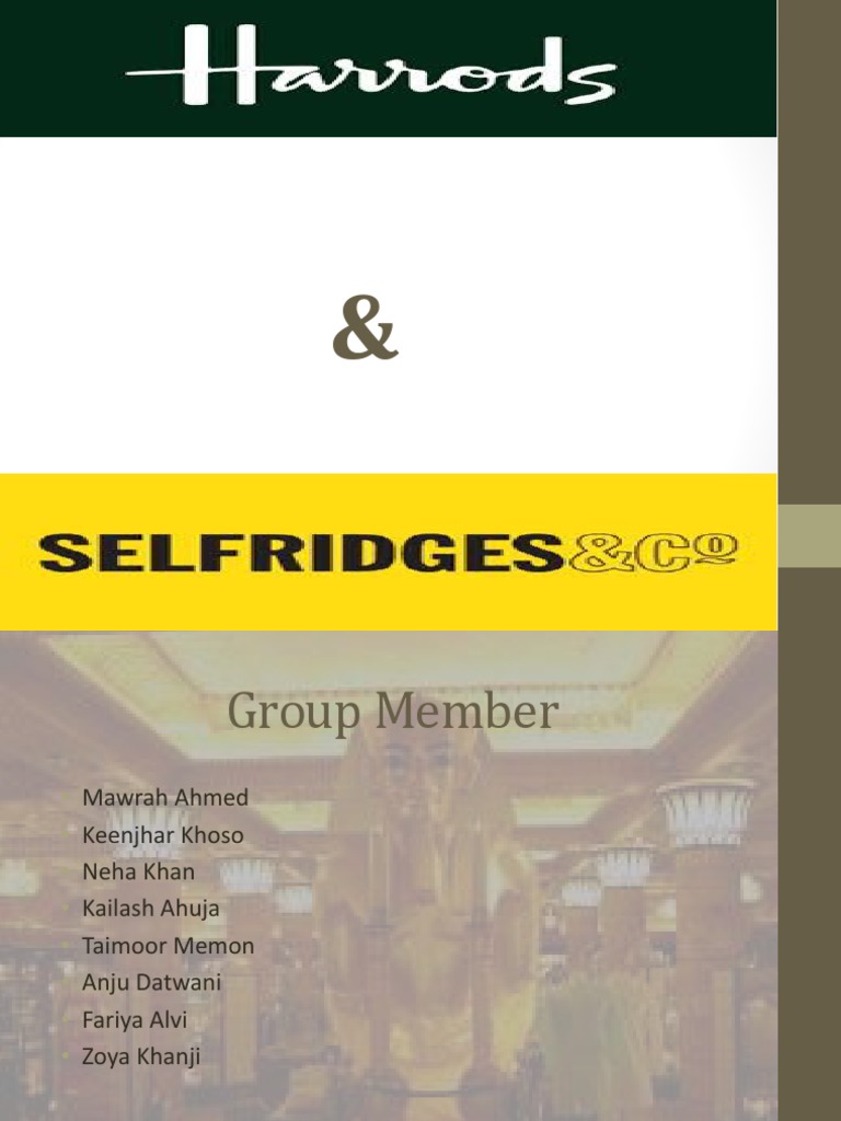 Presentation Harrods Vs Selfridges | PDF