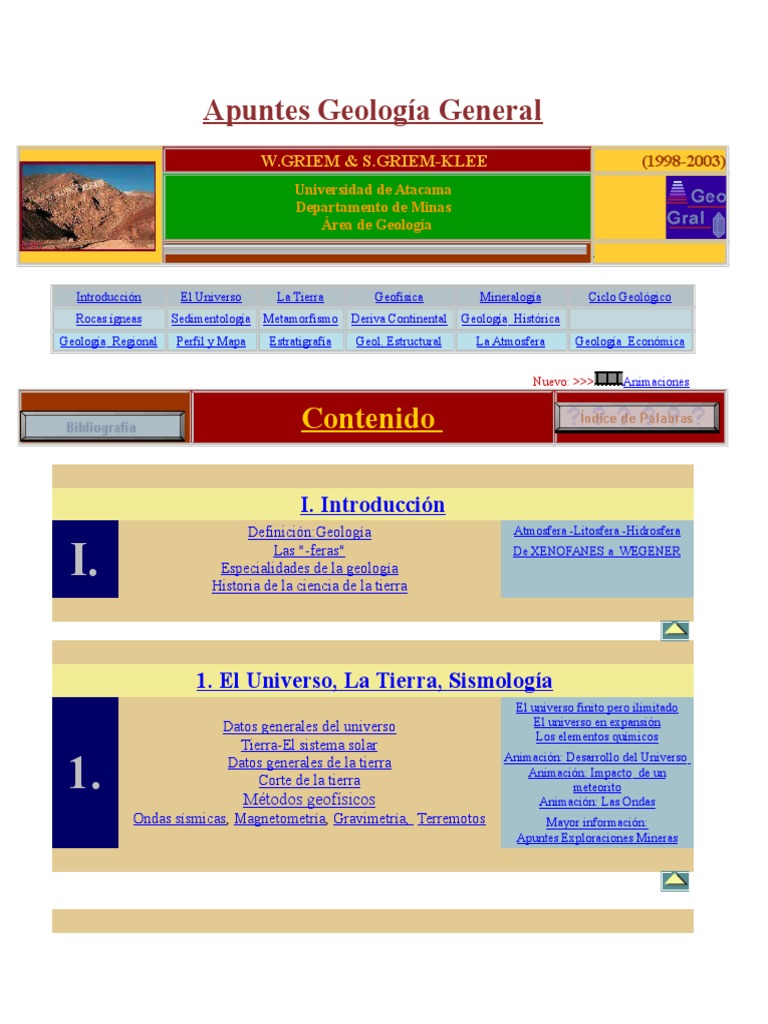 Apuntes de Geología General | PDF | Geología | Roca (geología)