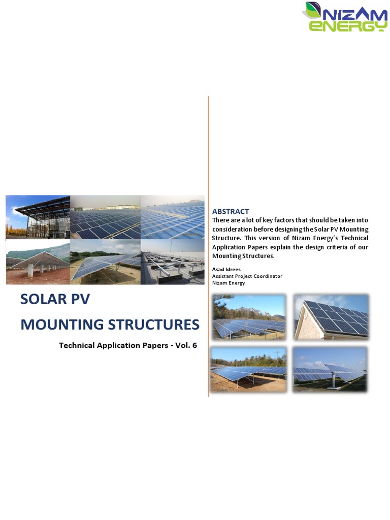 Solar Mounting Structure Design For BTS Site | PDF | Foundation ...