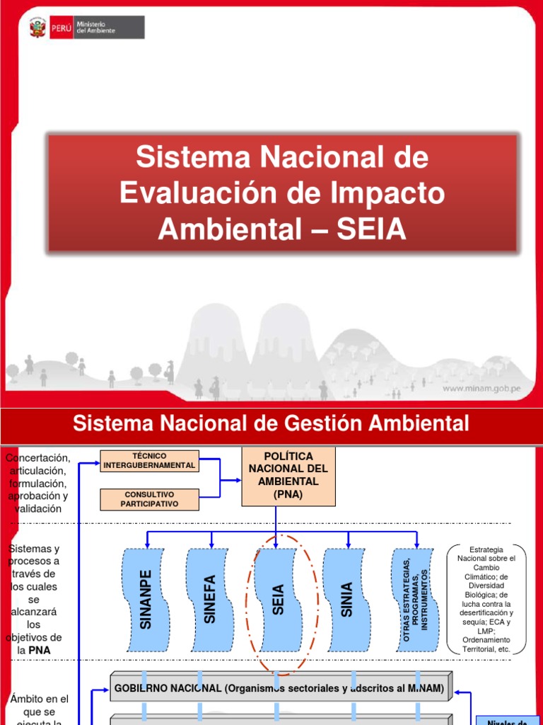 Sistema Nacional de Evaluación de Impacto Ambiental-SEIA | PDF