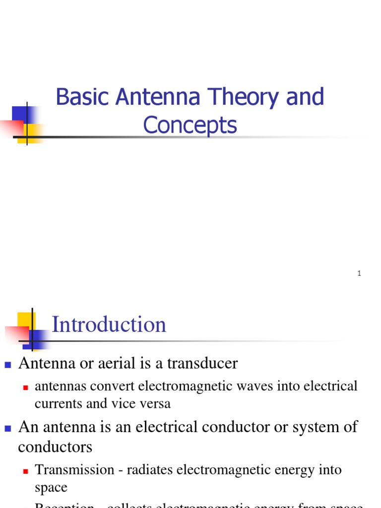 Basic Antenna Theory and Concepts | PDF | Antenna (Radio ...