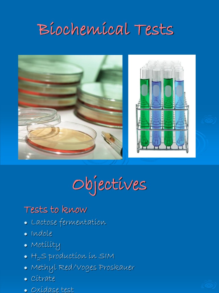 biochem tests | Microbiology | Chemistry