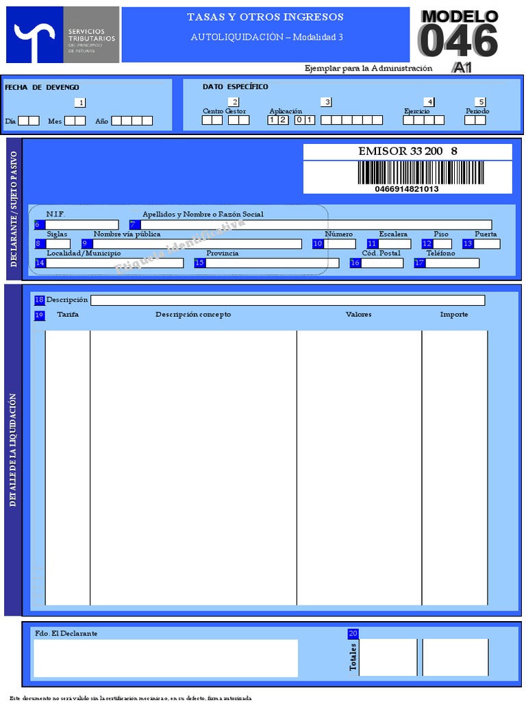 Modelo 046 | PDF