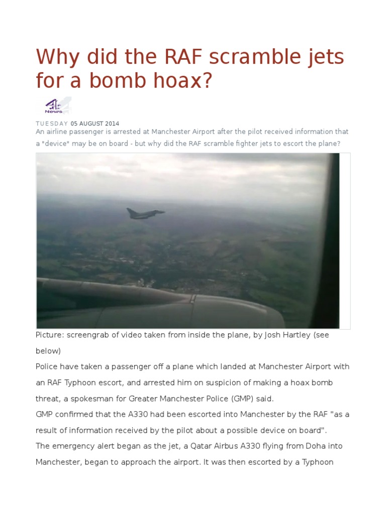 Why Did The RAF Scramble Jets For A Bomb Hoax | PDF | Royal Air Force ...