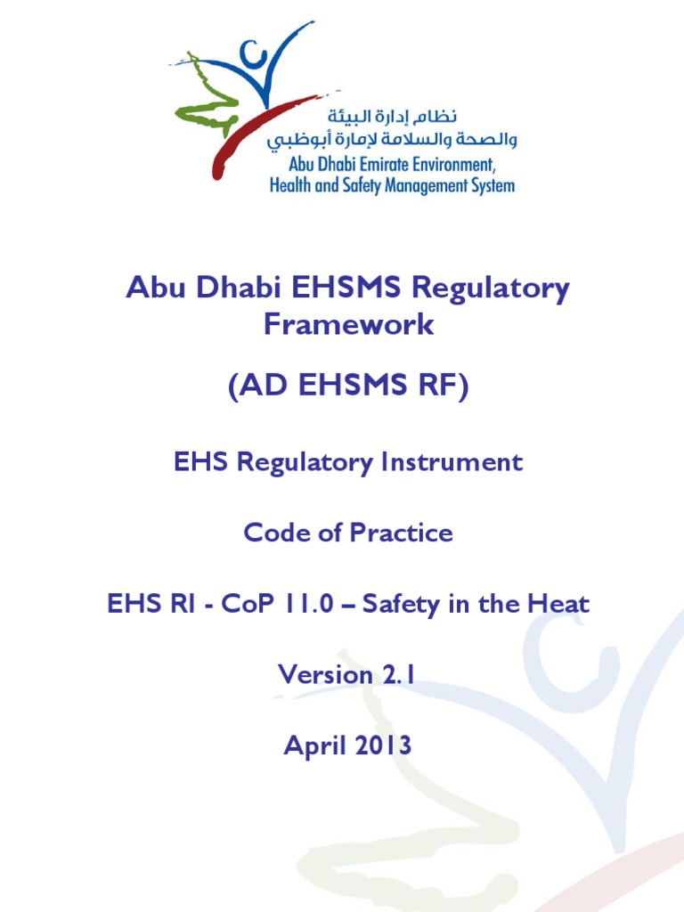 CoP - 11.0 - Safety in Heat (V2.1) 2013 | PDF | Hyperthermia | Air ...