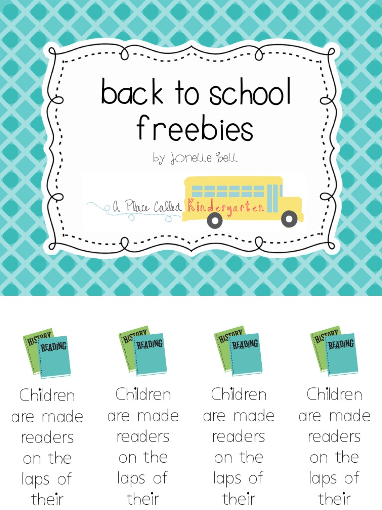 Kindergarten Welcome Freebies Guide | PDF | Wellness