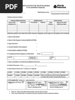 Arogya Sanjeevani Policy Reliance General-Proposal Form | PDF ...