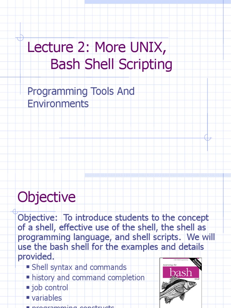 Shell Scripting Presentation | PDF | Unix | Computer Architecture