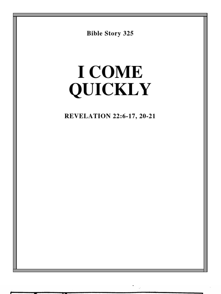 Revelation 22: I Come Quickly Study Guide | PDF