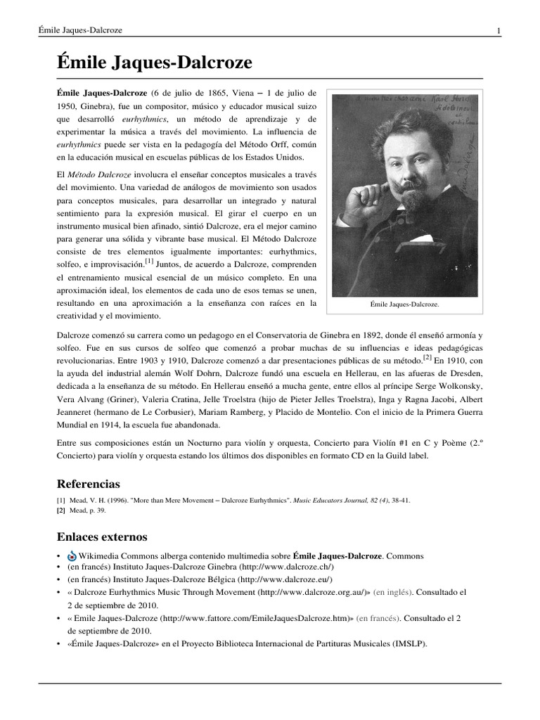 Émile Jaques-Dalcroze PDF | PDF | Patentar | Informática y tecnología de la información