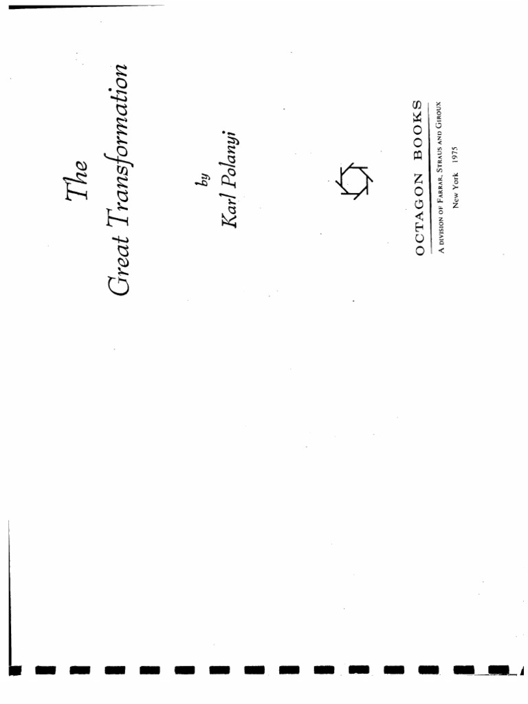 The Great Transformation | PDF