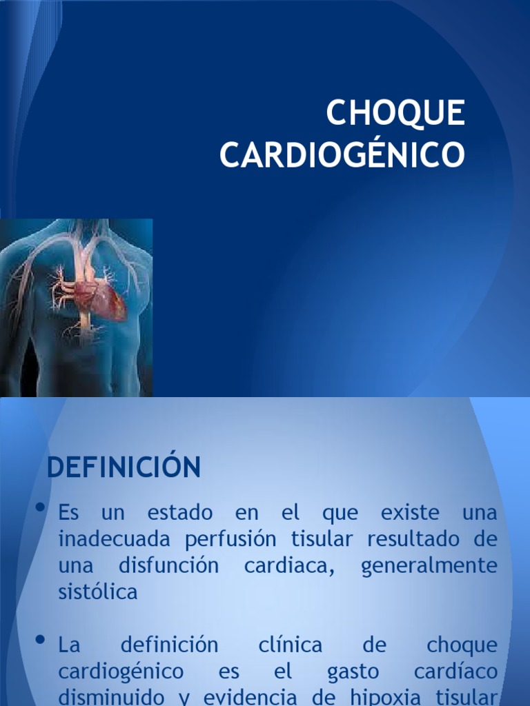 Choque Cardiogenico | PDF | Arritmia cardiaca | Corazón